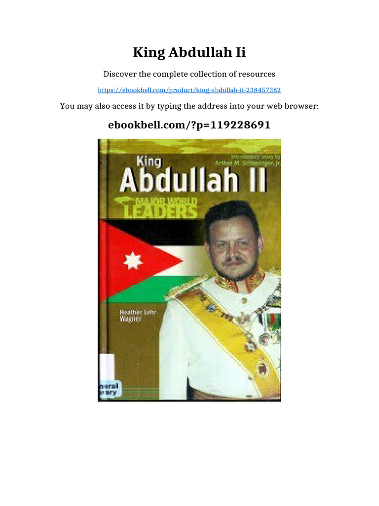 King Abdullah II download full chapters | PDF | Trinity | Religious ...