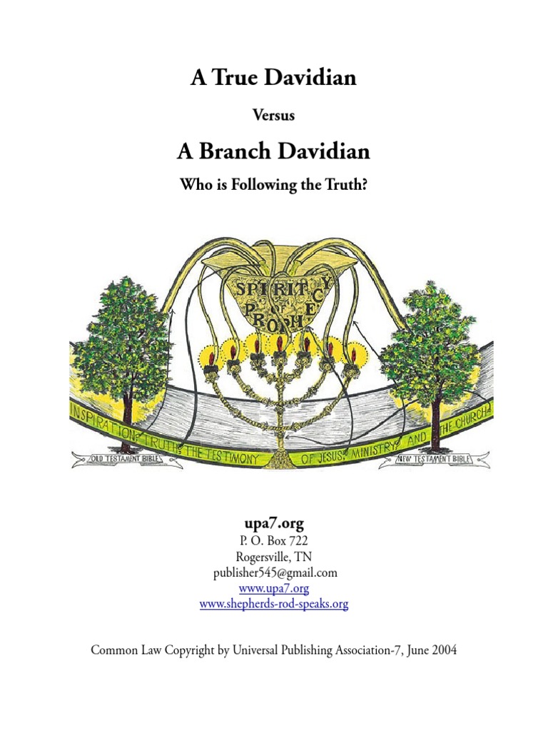 A True Davidian Vs A Branch Davidian | PDF | Seventh Day Adventist ...