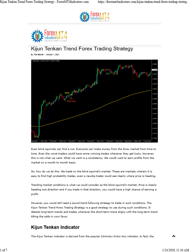 Kijun Tenkan Indicator | PDF | Market Trend | Order (Exchange)