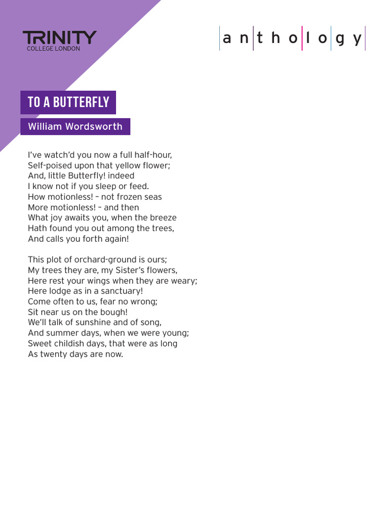 FouPoe To A Butterfly | PDF