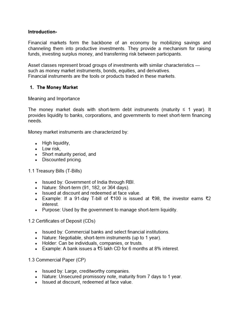 Chapter 2 Asset Classes & Instruments 2 | PDF | Bonds (Finance ...
