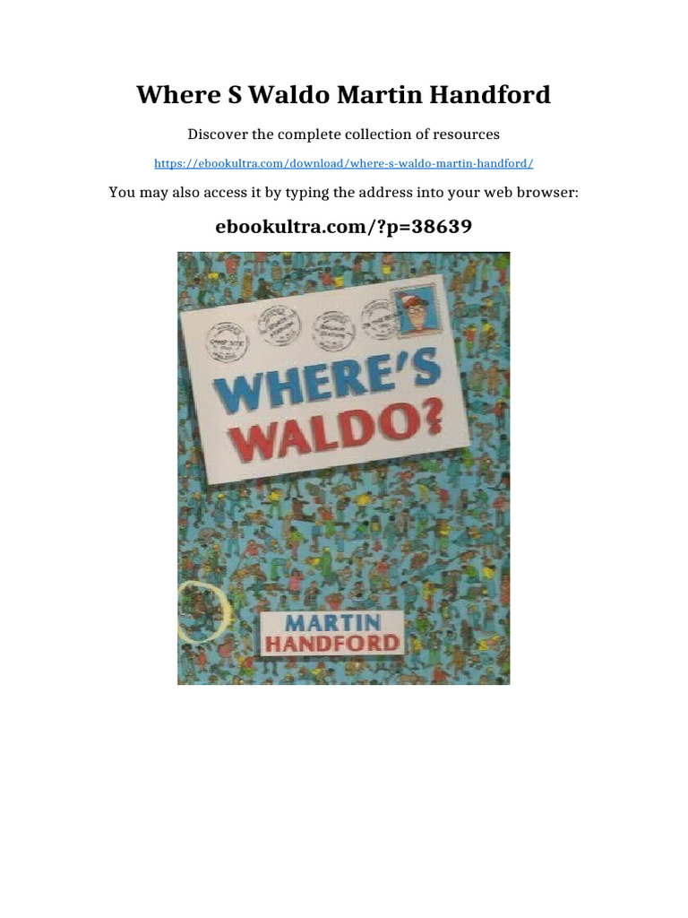 Where S Waldo Martin Handford Latest PDF 2025 | PDF | Intellectual Property