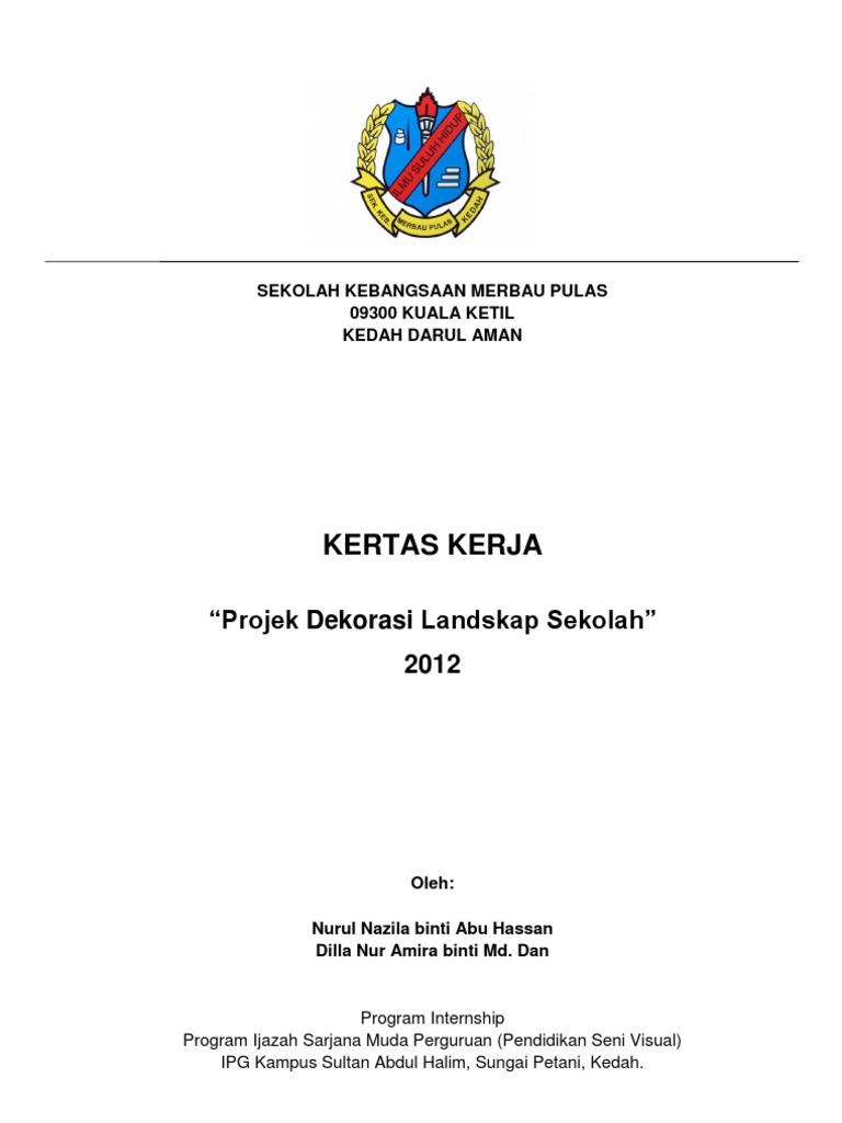 Kertas Kerja Dekorasi Landskap | PDF