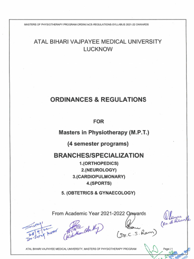 Syllabus MPT | PDF
