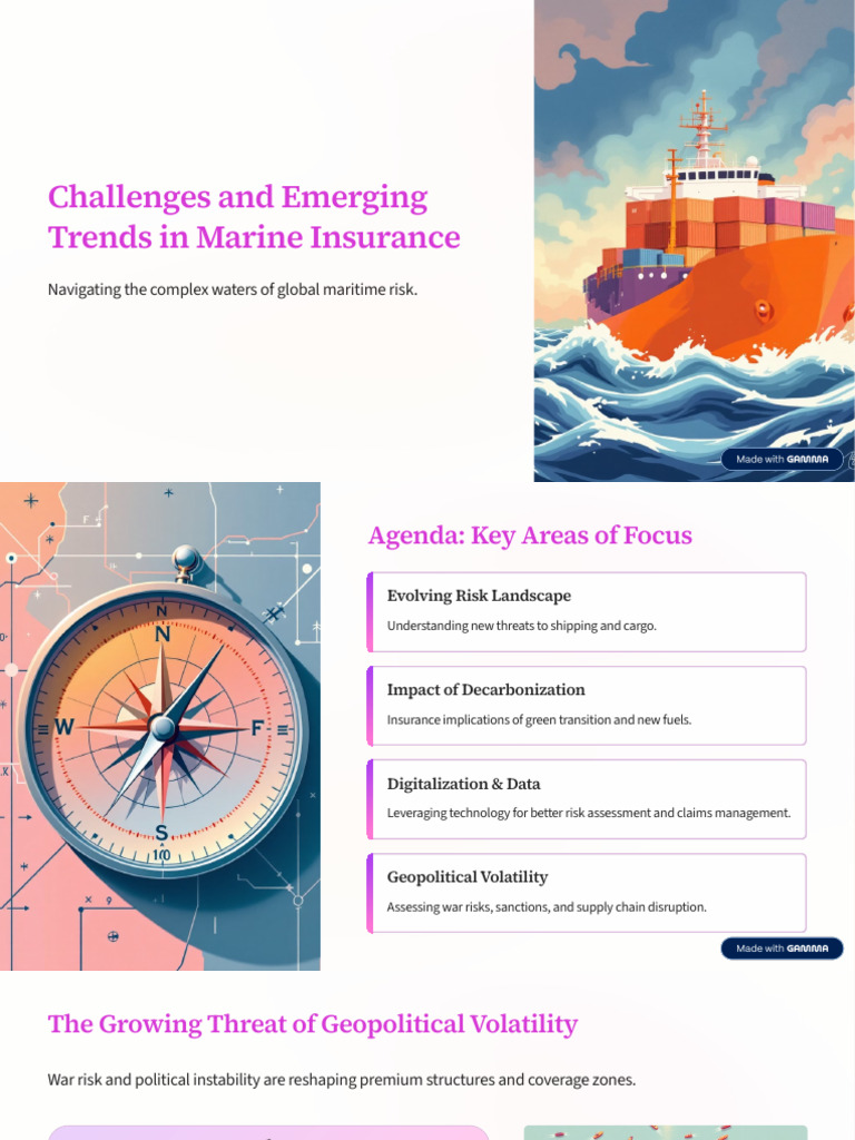 Challenges and Emerging Trends in Marine Insurance | PDF | Insurance ...