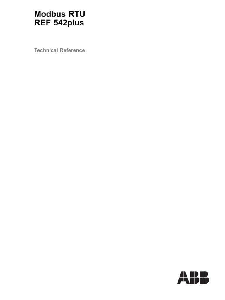 Ref542plus Modbus-Rtu TRM 755868 Enb | PDF | String (Computer Science) | Data Type