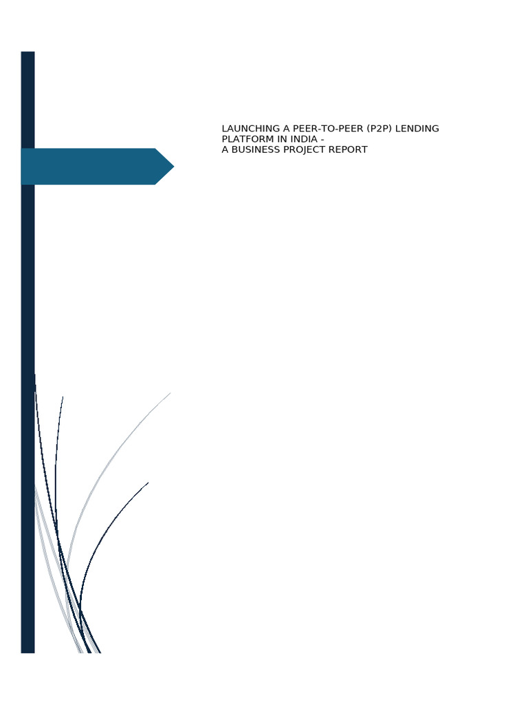 Business Project Report - P2P | PDF | Loans | Reserve Bank Of India