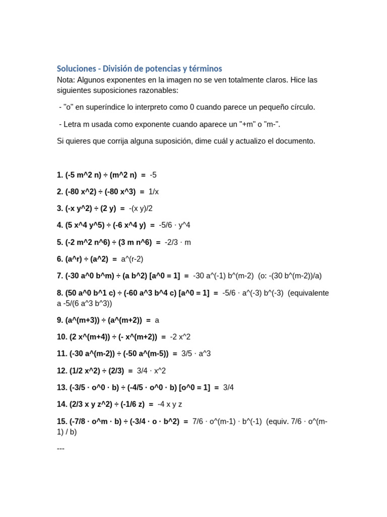 Soluciones Divisiones | PDF