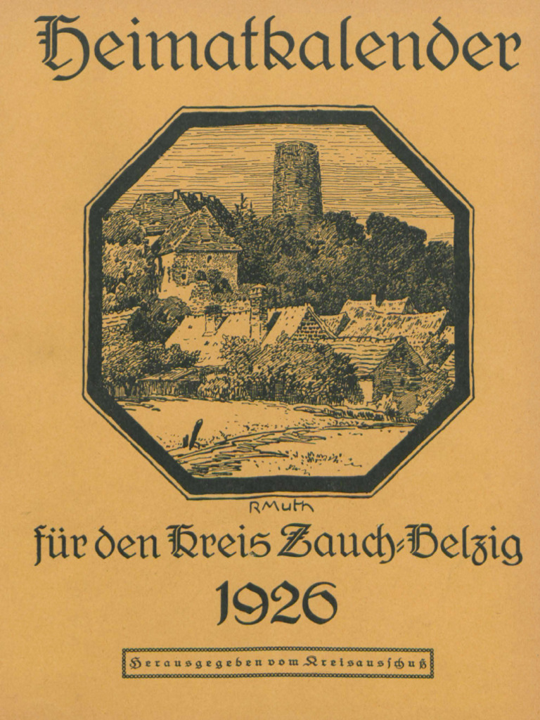 Heimatkalender Für Den Kreis Zauch-Belzig 1926 | PDF