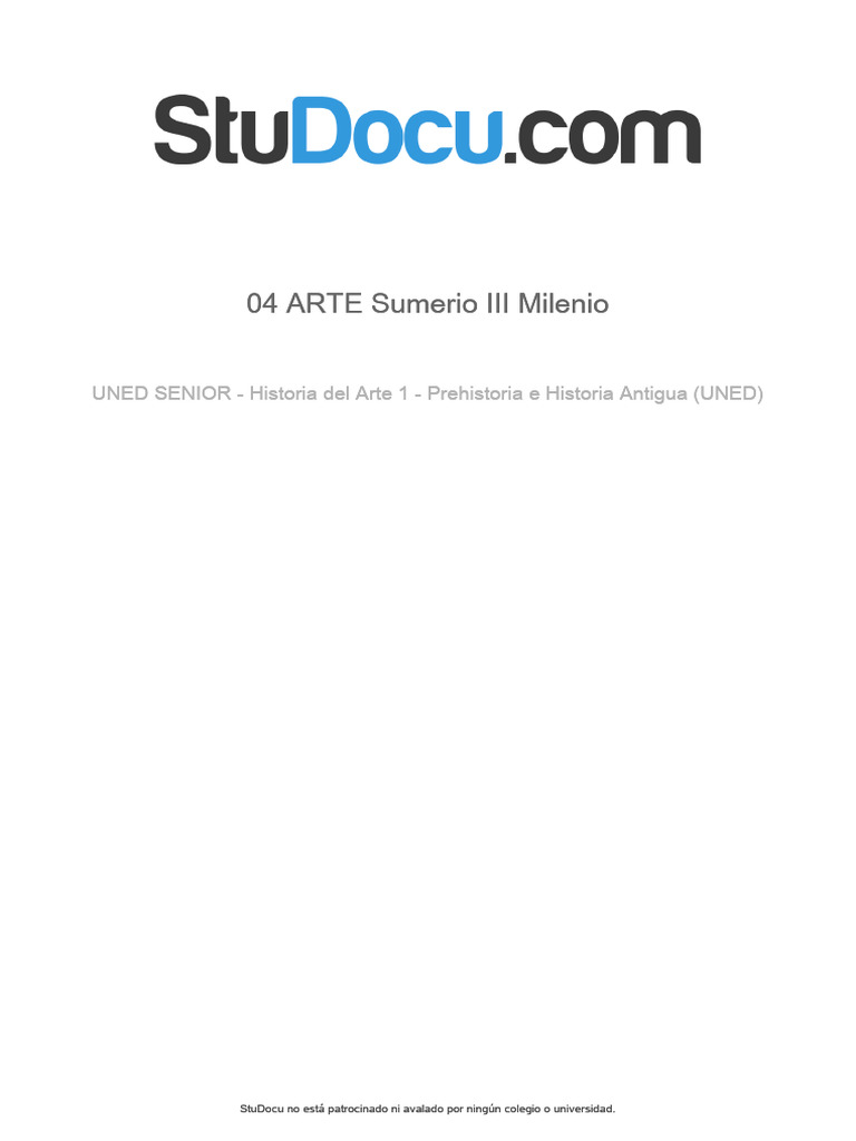 Arte Sumerio III milenio | PDF | Mesopotamia | Sumeria