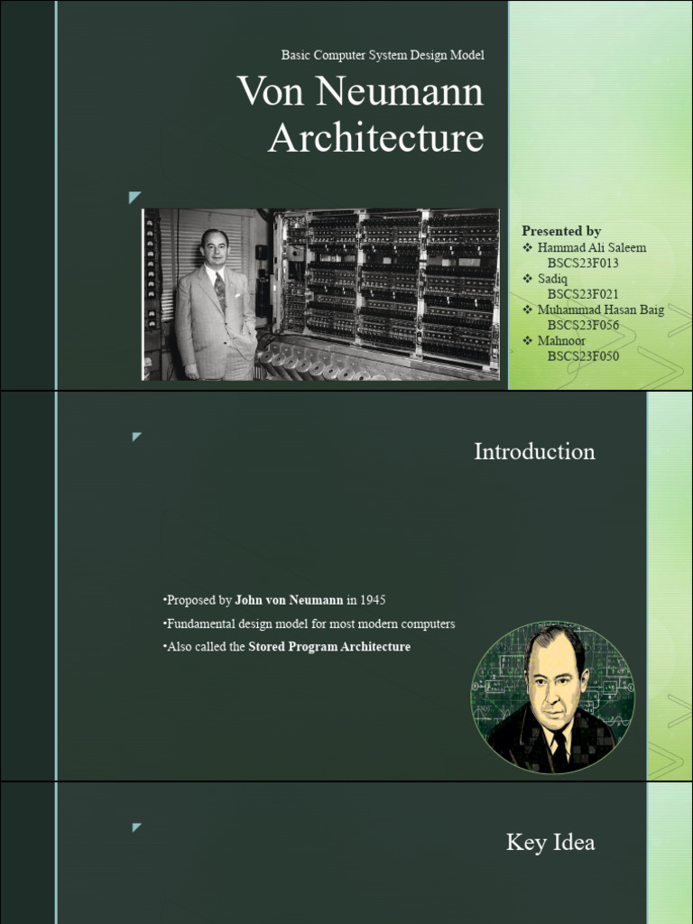 Von Neumann Architecture | PDF | Central Processing Unit | Computer ...