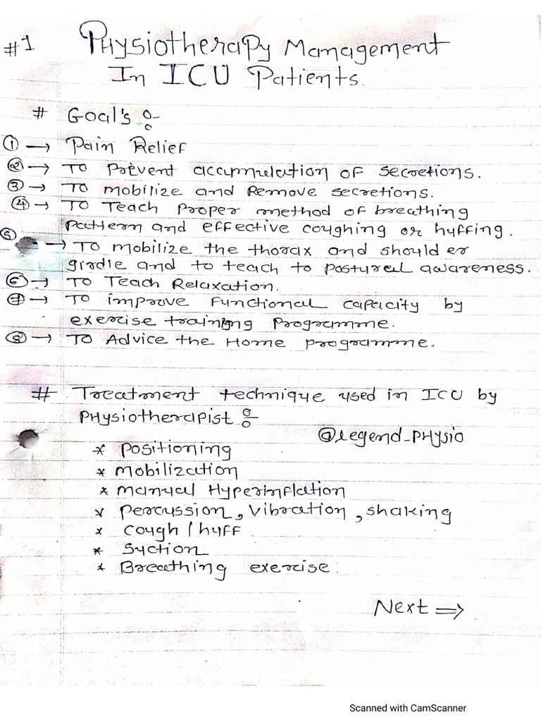 Physiotherapy in ICU Patient Management (2) | PDF