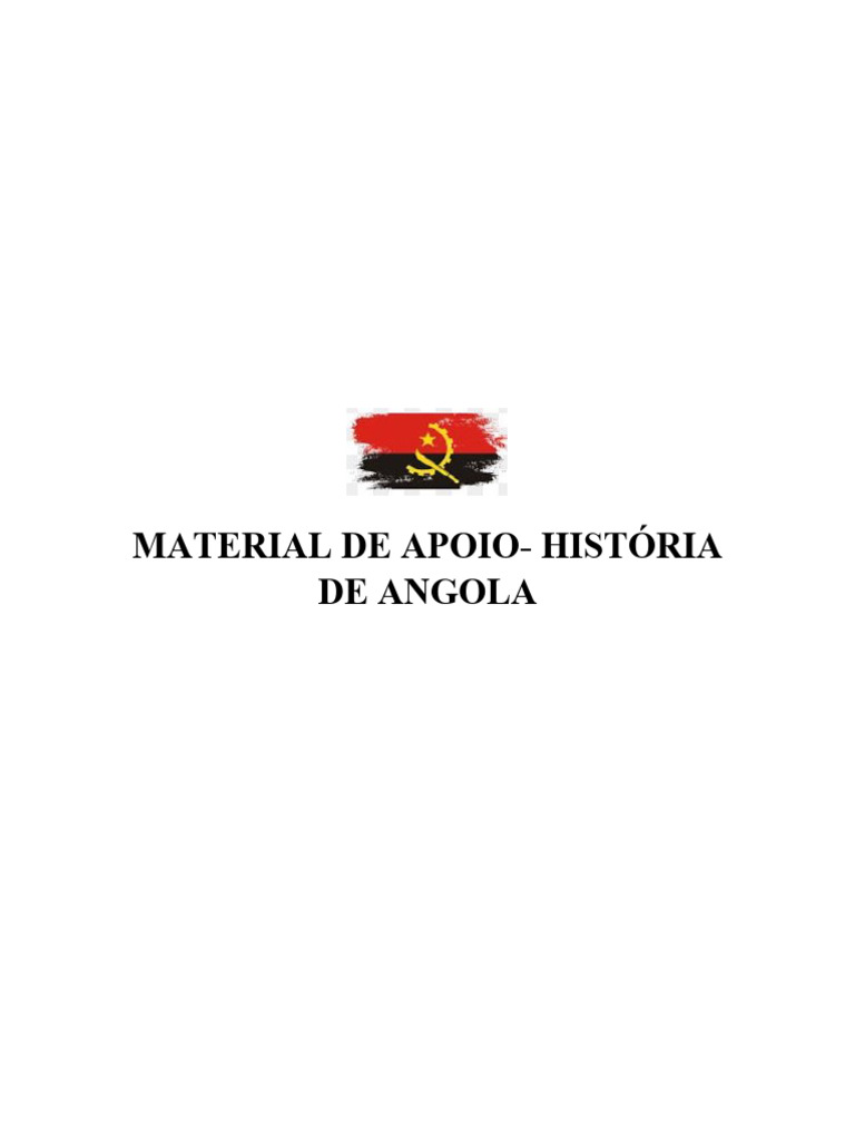 Material de Apoio-Historia de Angola | PDF | Unita | Angola