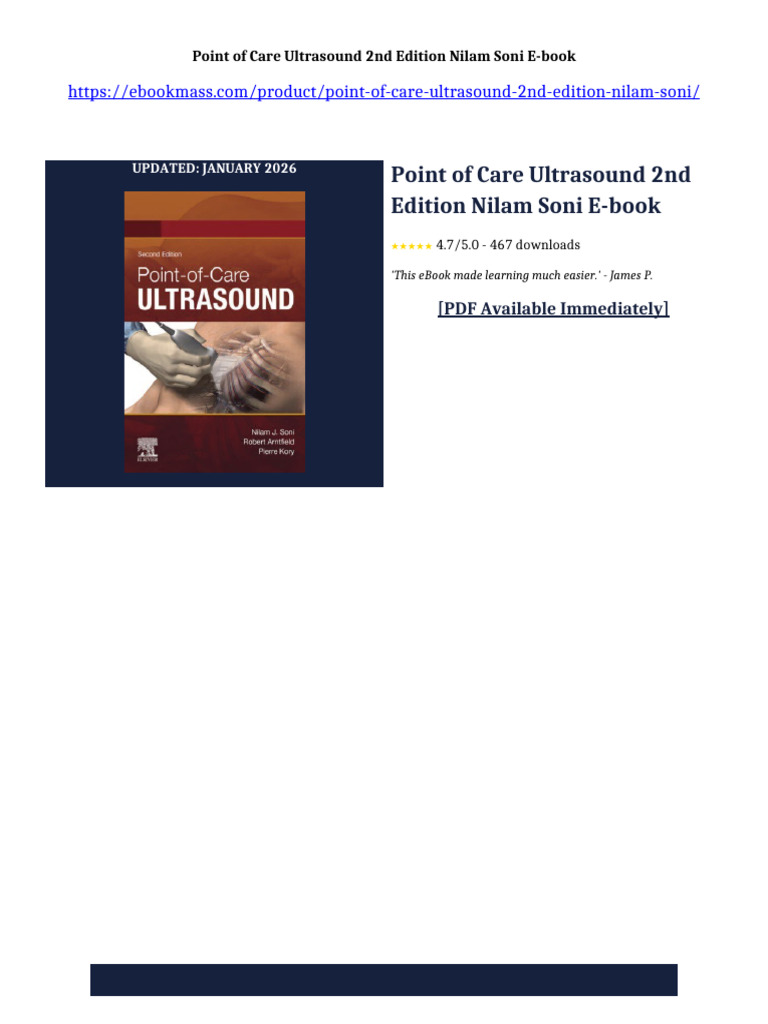 Point of Care Ultrasound 2nd Edition Nilam Soni Ebook Online Full ...