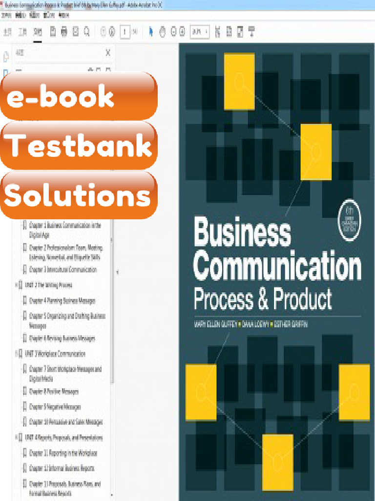 Business Communication Process Product Brief 6th Canadian Edition ...