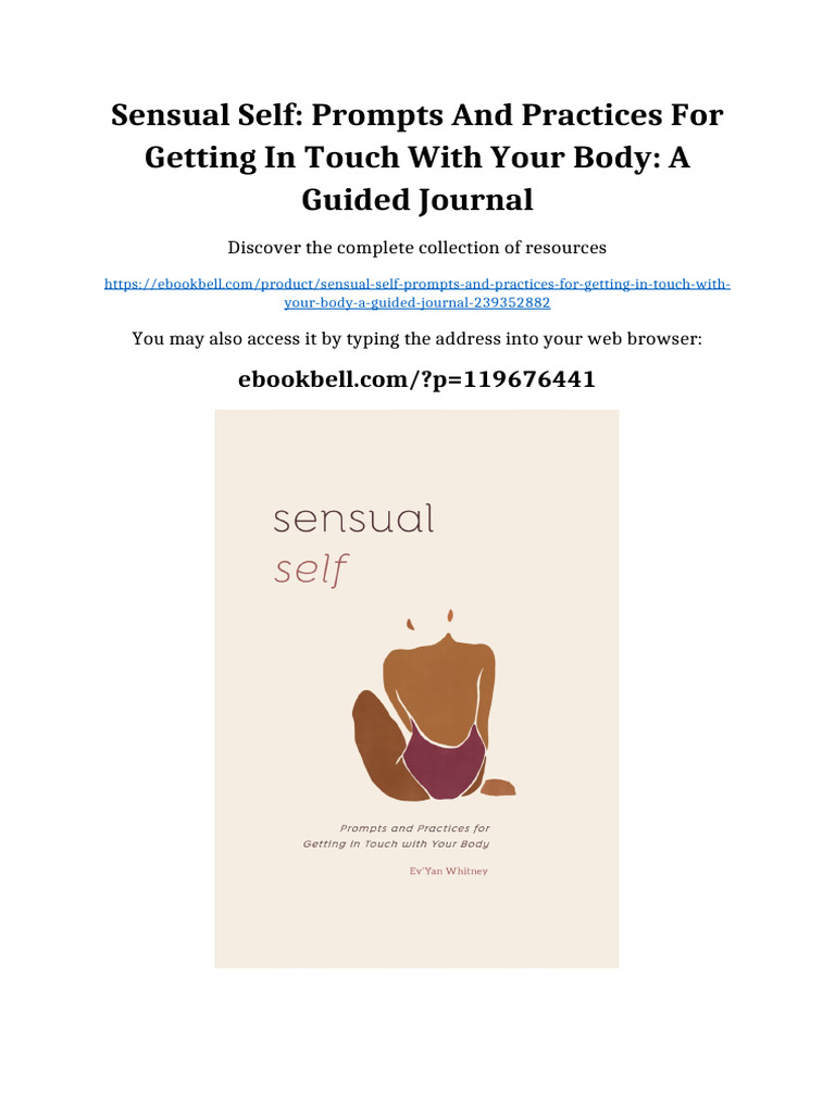 Sensual Self: Prompts and Practices for Getting in Touch with Your Body ...