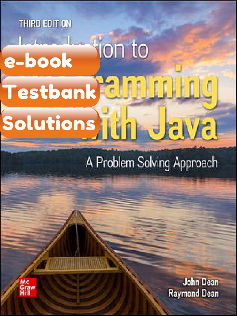ISE Introduction To Programming With Java A Problem Solving Approach ...
