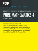 P4 Pure Maths 4 Book | PDF