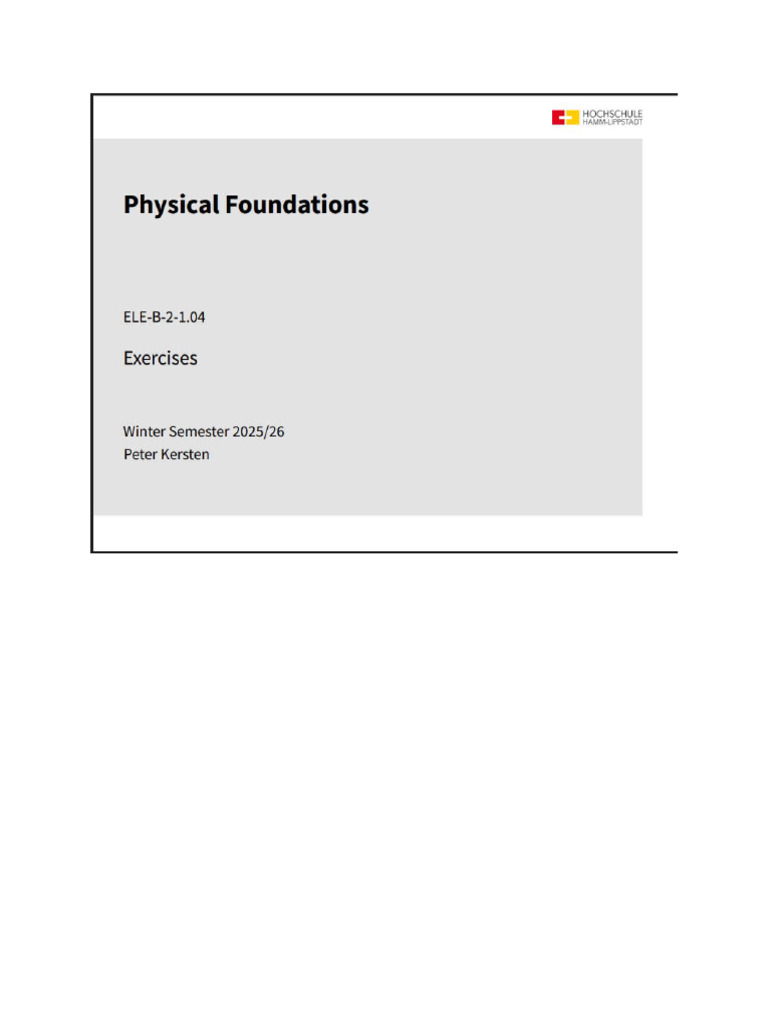 Physics Practice Exercises For Ws 25. | PDF | Euclidean Vector | Velocity