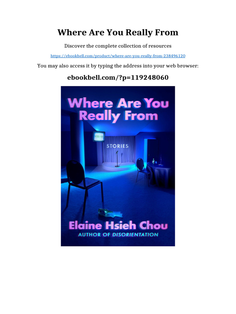 Where Are You Really From Complete Edition | PDF