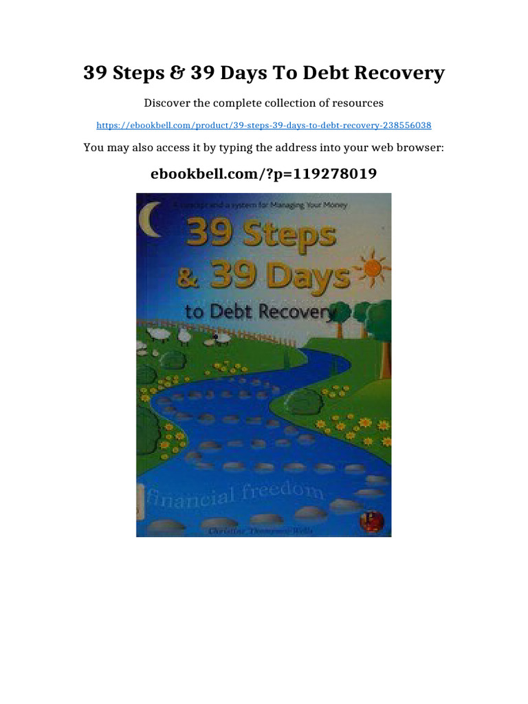 39 steps & 39 days to debt recovery Full Chapters Included | PDF