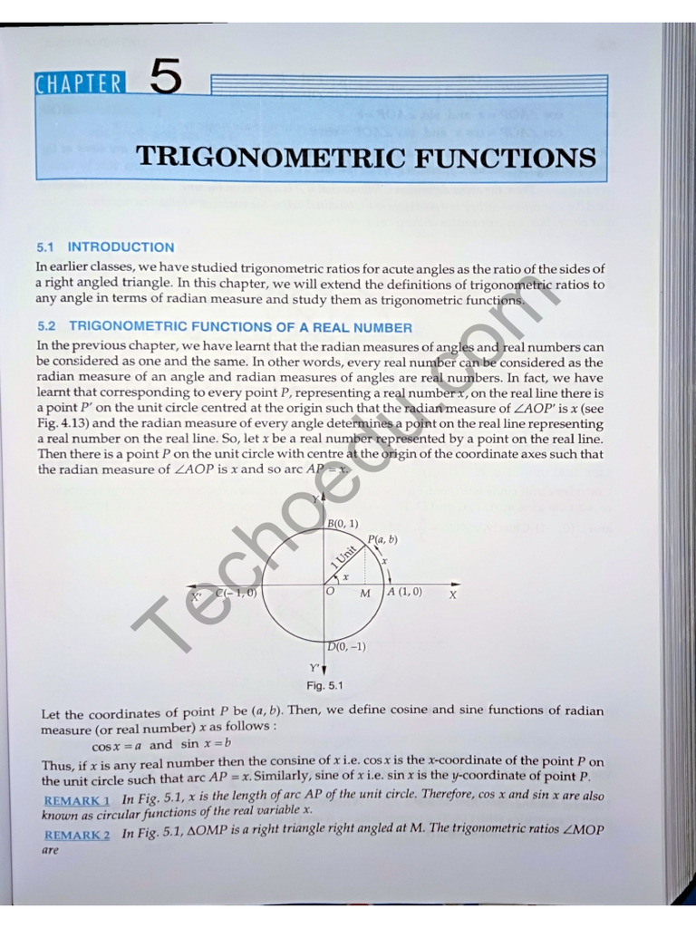 Chapter 5 Trigonometric Functions (RD Sharma) | PDF