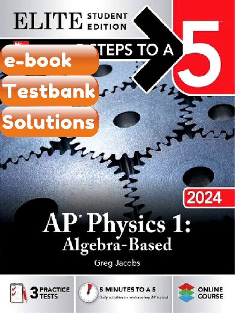 5 Stes to 5 AP Physis 1 AlgebraBased 2024 Elite Student Edition Greg ...