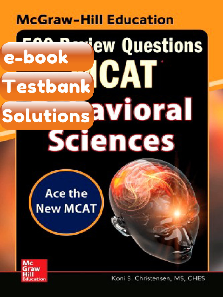 eBook & Testbank McGrawHill Education 500 Review Questions for the MCAT ...