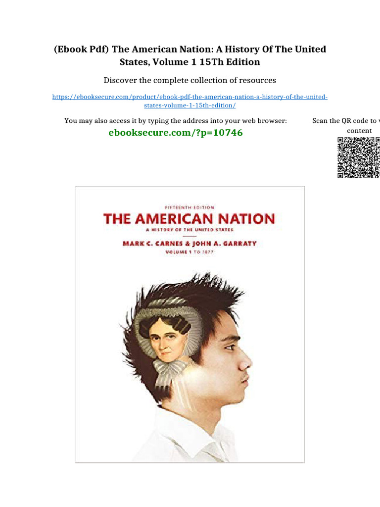 (eBook PDF) The American Nation: A History of the United States, Volume ...