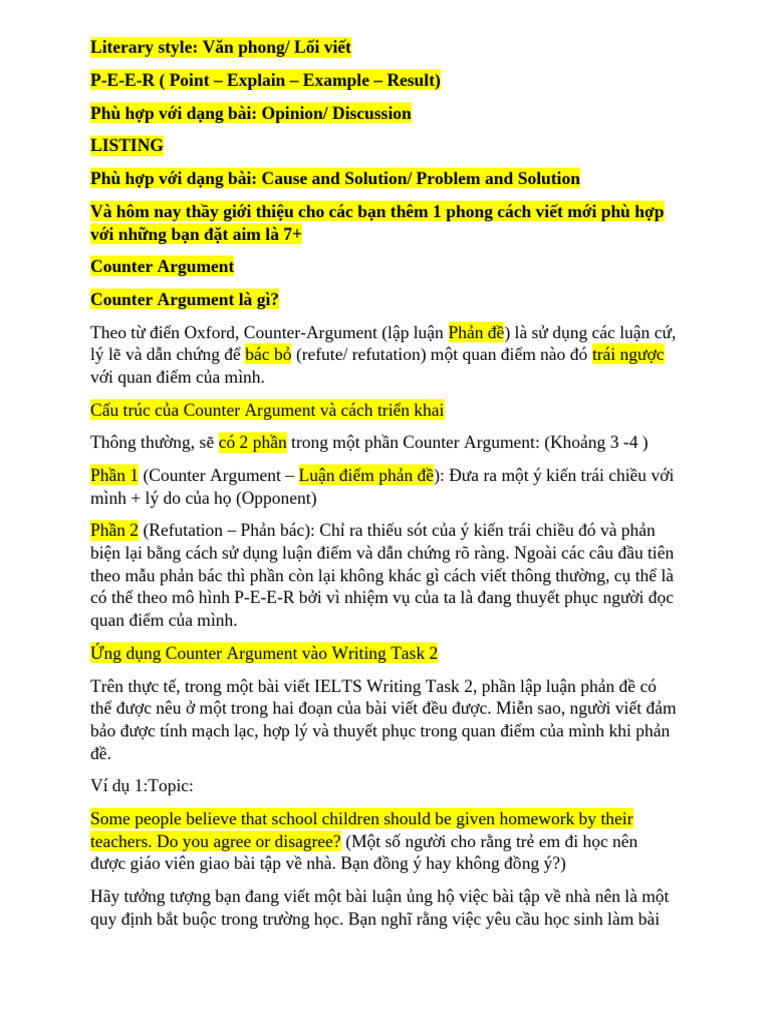 Counter Argument | PDF