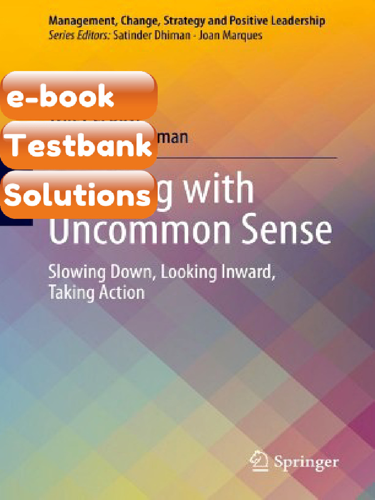 eBook & Testbank Leading With Uncommon Sense Slowing Down Looking ...