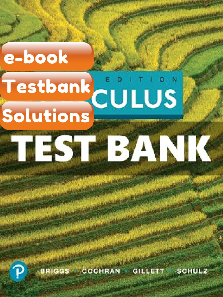Testbank Calculus 3 Ed Briggs Fast Download | PDF