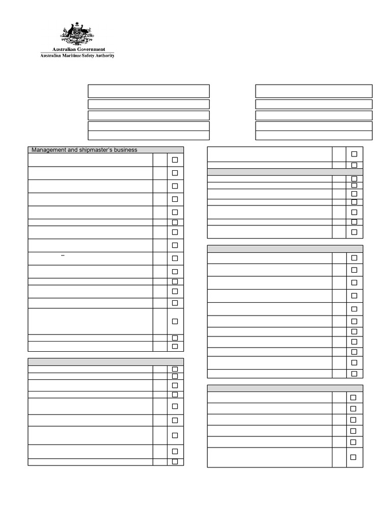 Amsa-249-Master-Oral-Examination-Checklist - Dot | PDF | Anchor | Ships