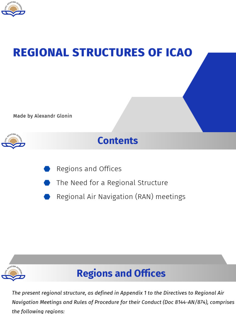 Regional Structures of ICAO | PDF