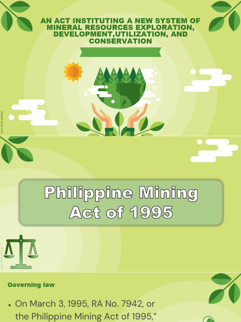 Philippine Mining Act-Part 1 | PDF | Mining | Justice