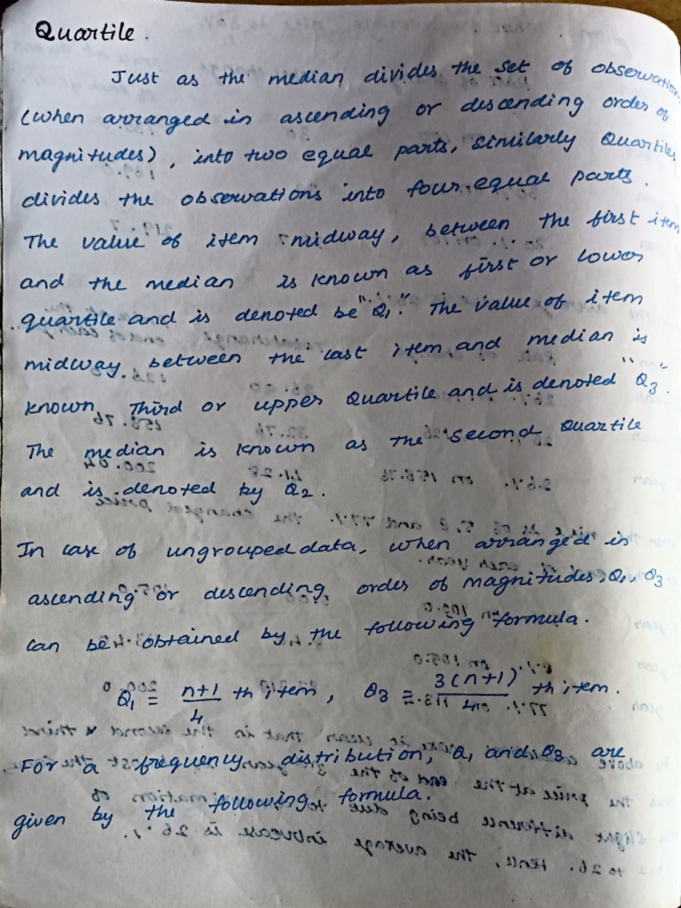 Descriptive Statistics Notes | PDF