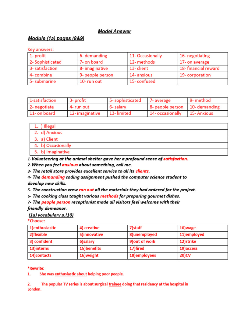 Booklet Model Answer 2nd Prep 1st Term | PDF | Mountains | Butterfly