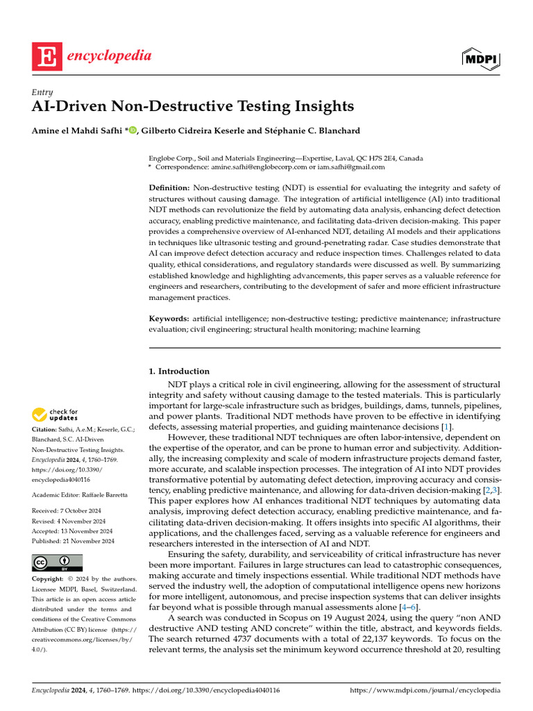 AI-Driven Non-Destructive Testing Insights | PDF | Nondestructive ...