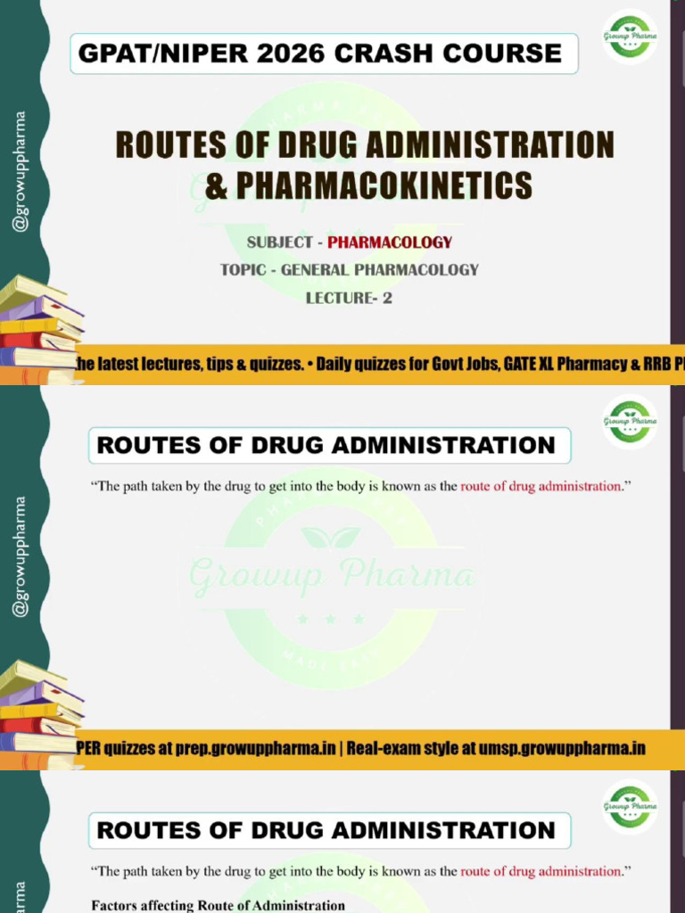 Rules of Drug Admistrative PDF For Gpat | PDF