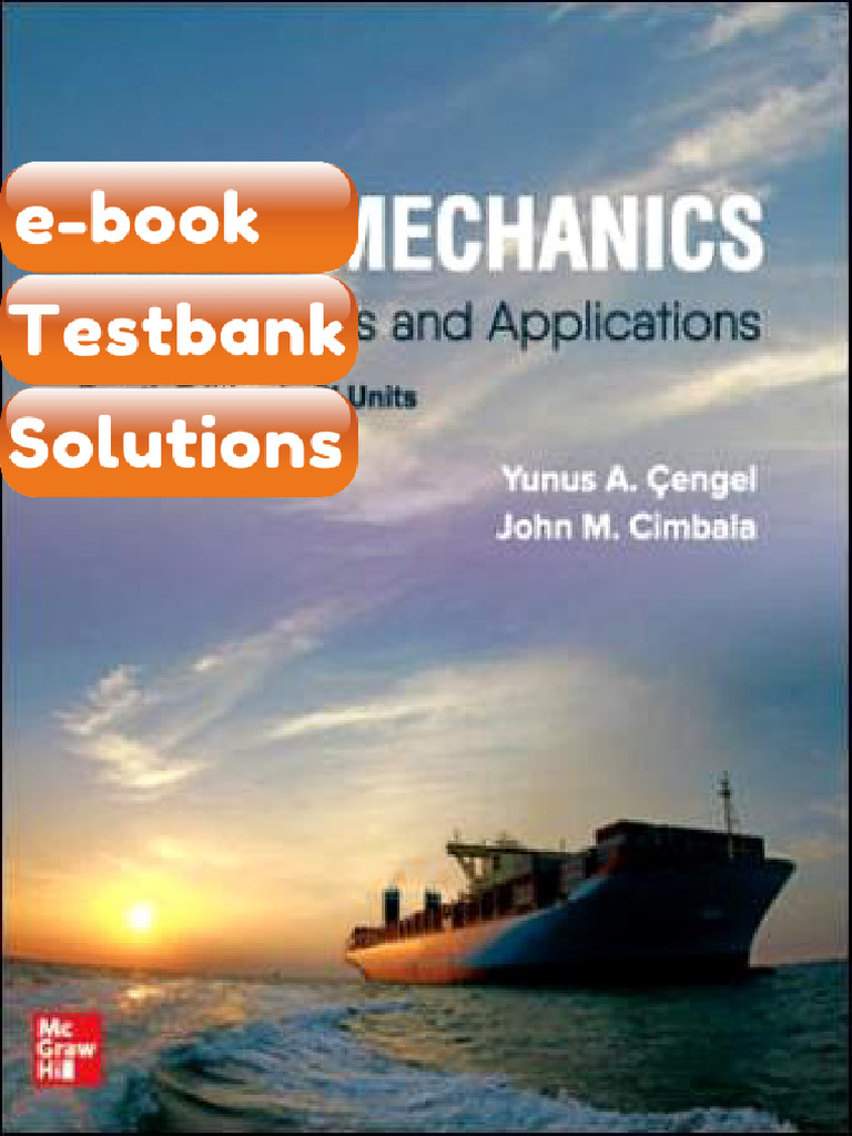 Testbank Fluid Mechanics Fundamentals and Applications 4th Edition ...
