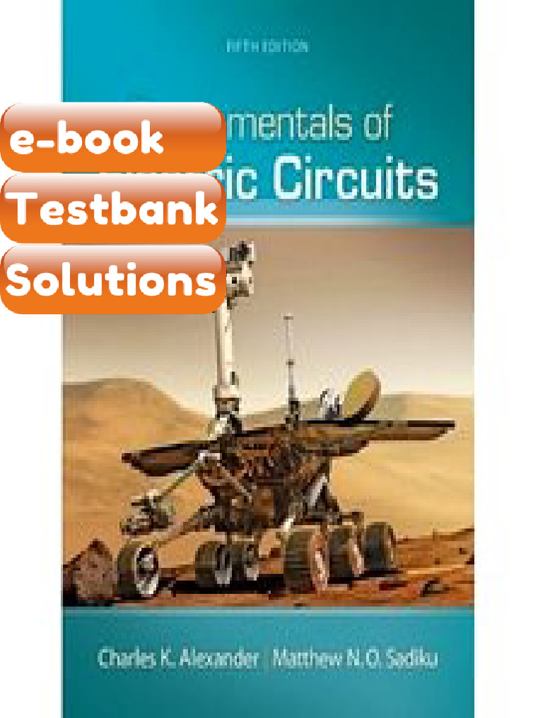 Fundamentals of Electric Circuits Alexander 5th Edition Testbank ...