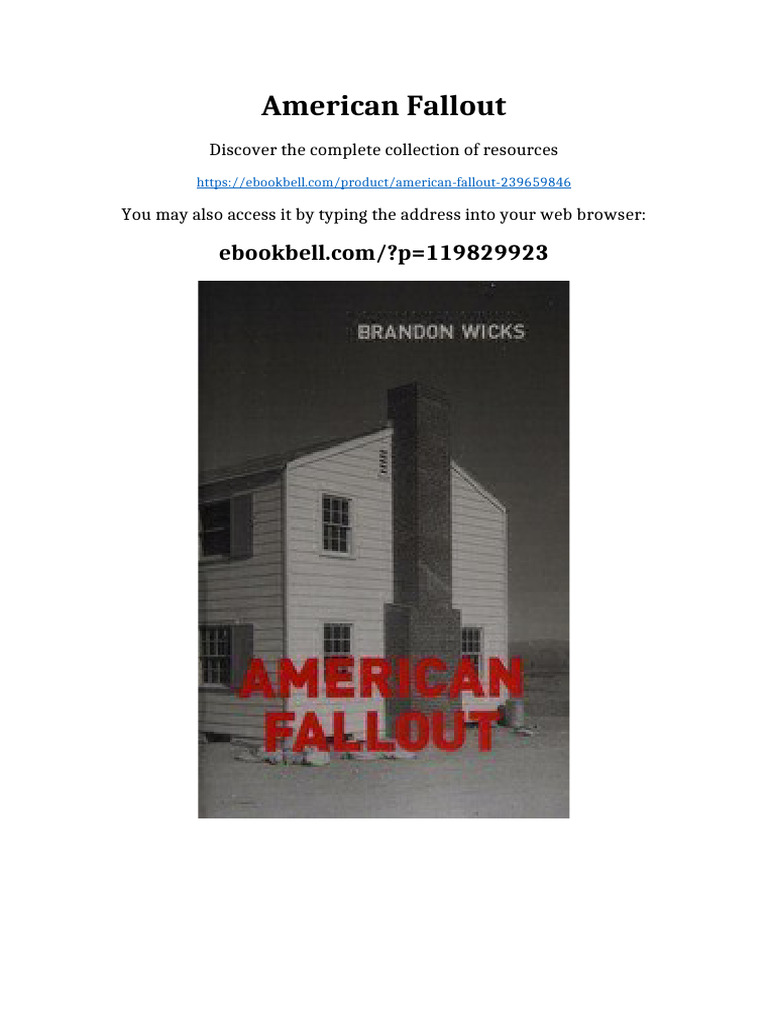 American Fallout Full | PDF | Client–Server Model | World Wide Web