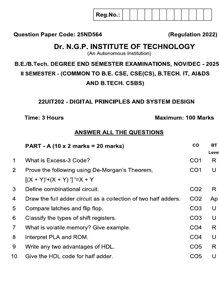 DPSD - Ese Question Paper | PDF