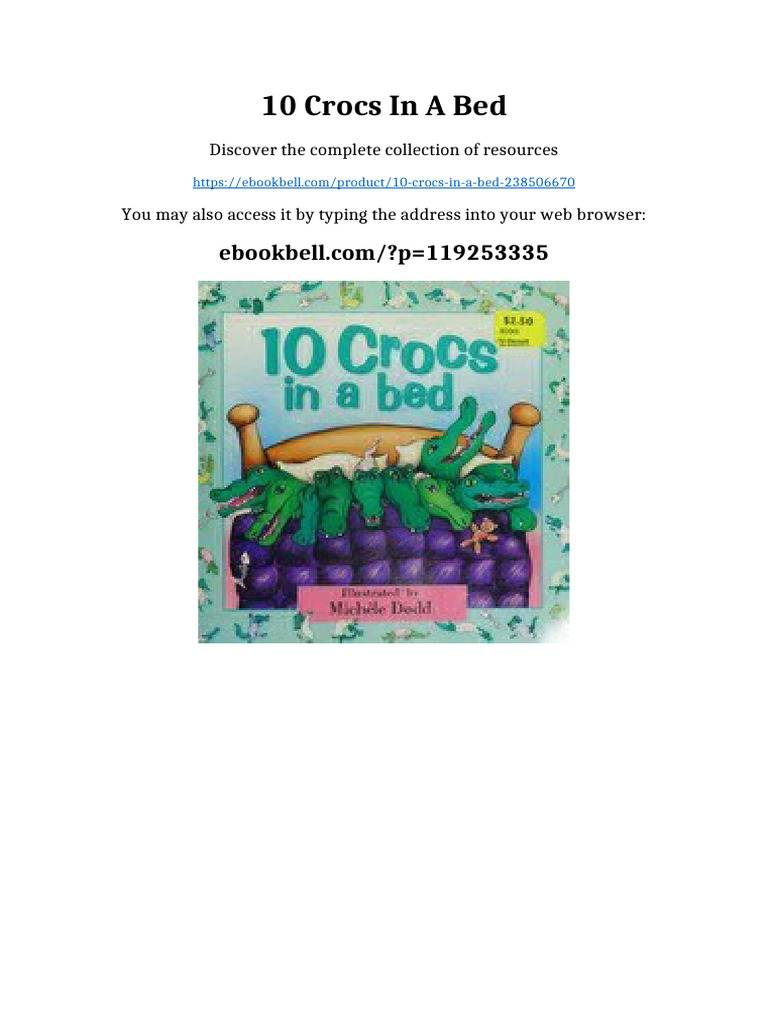 10 Crocs in A Bed Available Any Format | PDF | Intellectual Property
