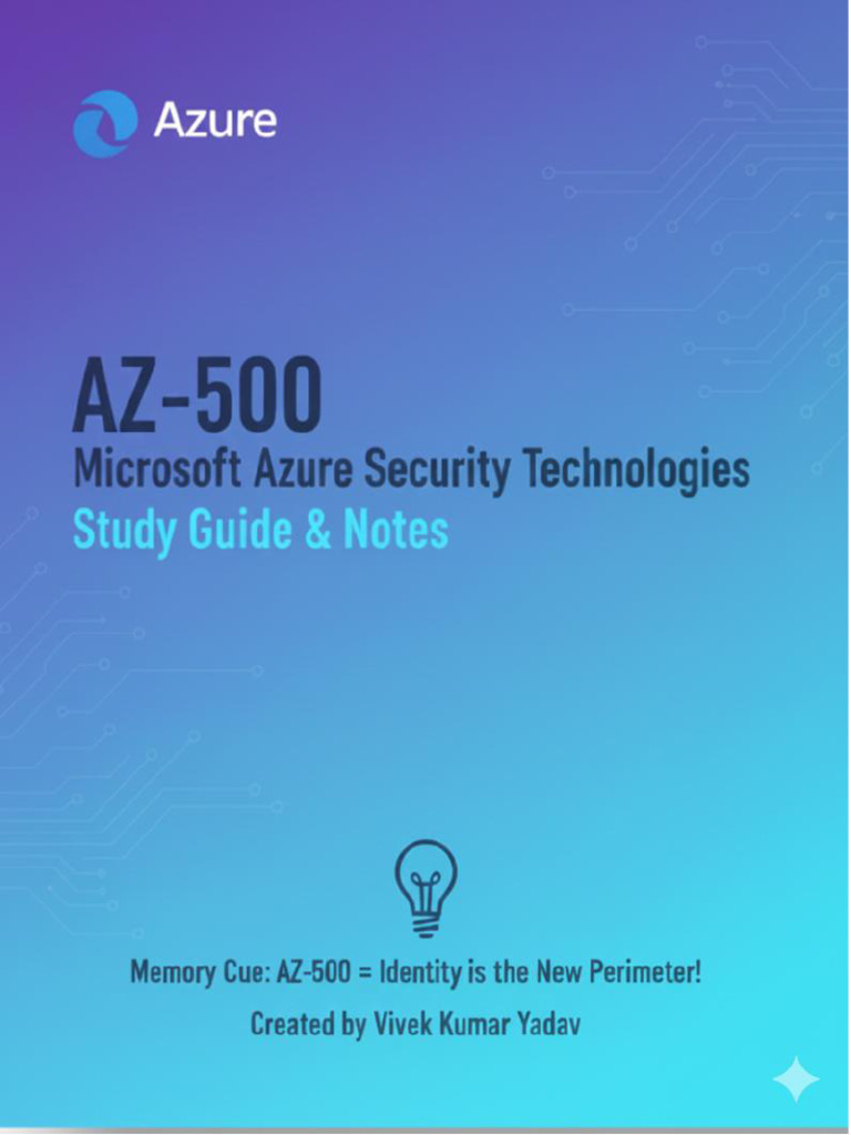 Az-500 Complete Note | PDF | Cloud Computing | Microsoft Azure
