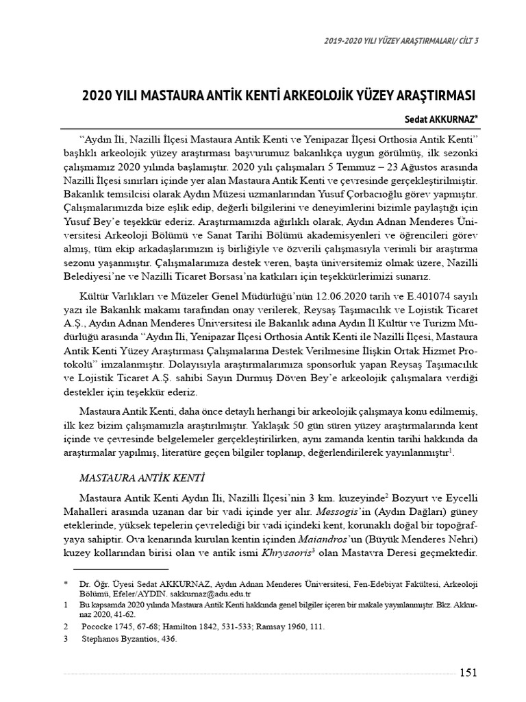 Mastaura Yüzey 19 20 | PDF