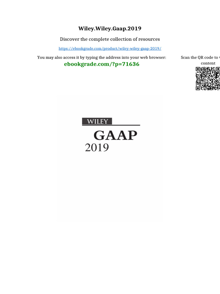 Wiley.Wiley.GAAP.2019 full digital chapters | PDF | Masculinity ...