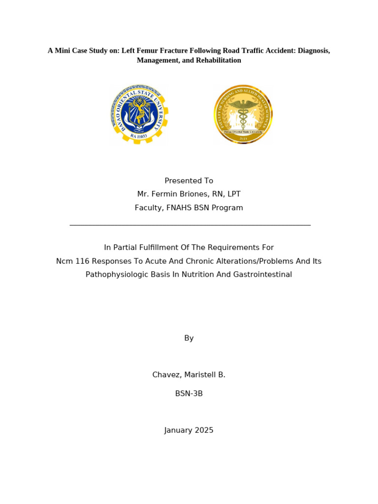 A Mini Case Study | PDF | Hip | Human Leg