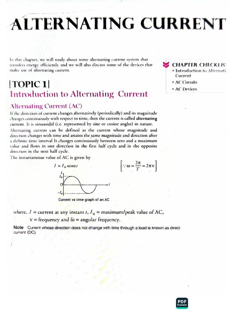 Alternating Current | PDF
