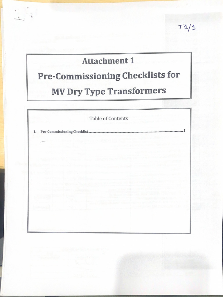 Pre-Cx & Testing Report of TR-T1-01 Draft | PDF